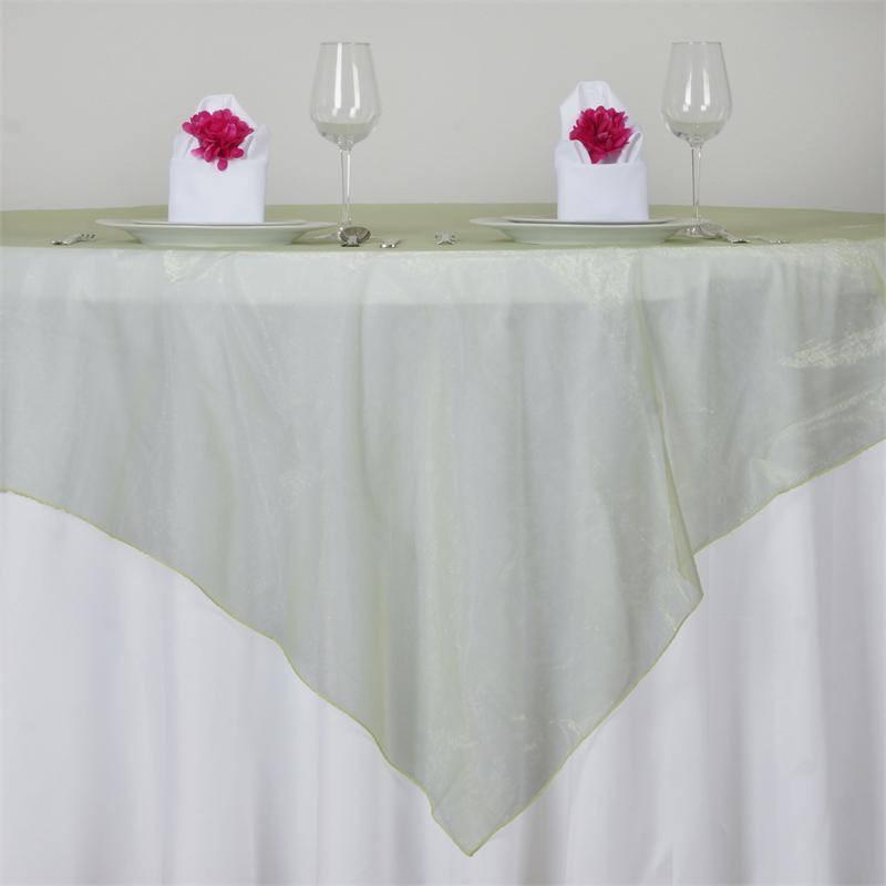 Efavormart Organza Table Overlay 72" x 72" (Table Toppers) For Birthday ...