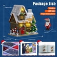 NEW Winter Christmas Snow House Building Block Set with LED Light,Ideas ...