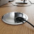 50mm/60mm/80mm Computer Metal Grommet Desk Table Cable Tidy Outlet Wire ...