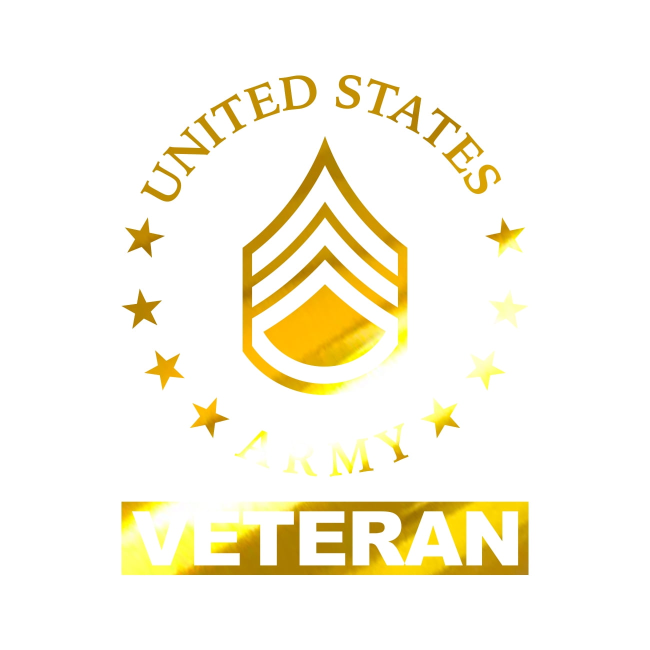 E-6 Staff Sergeant Veteran US Army Rank Sticker Decal Die Cut - Self ...