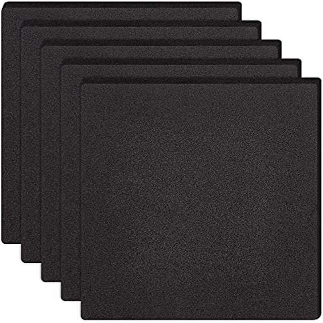 10 Sheets Black EVA Foam Sheets 0.25" Thick Self Adhesive Foam Paper ...