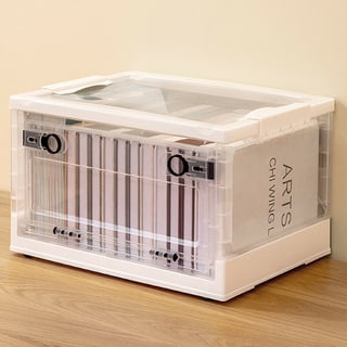 WYZworks 5 Door Foldable Stackable Plastic Storage Box Tote w ...