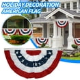 3 Pack USA Pleated Fan Flag - 3x6 Ft American US Bunting Flags Half Fan ...