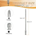 2pcs #2 Phillips Screwdriver Bit PH2 1/4" Hex Shank 6" (150mm) Long 0.2 ...