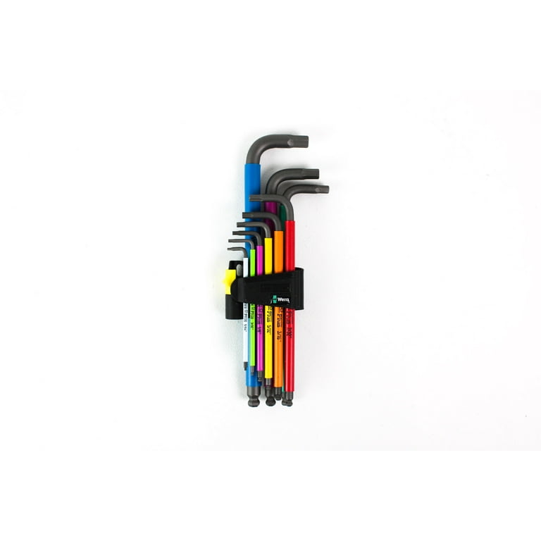 Wera 950 9 Hex Plus Multicolour Imperial L Key Set BlackLaser 9 Piece Set Walmart