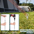 Detachable 12Pcs 14Inches Tent Stakes Cast Aluminum Ground Anchors for ...