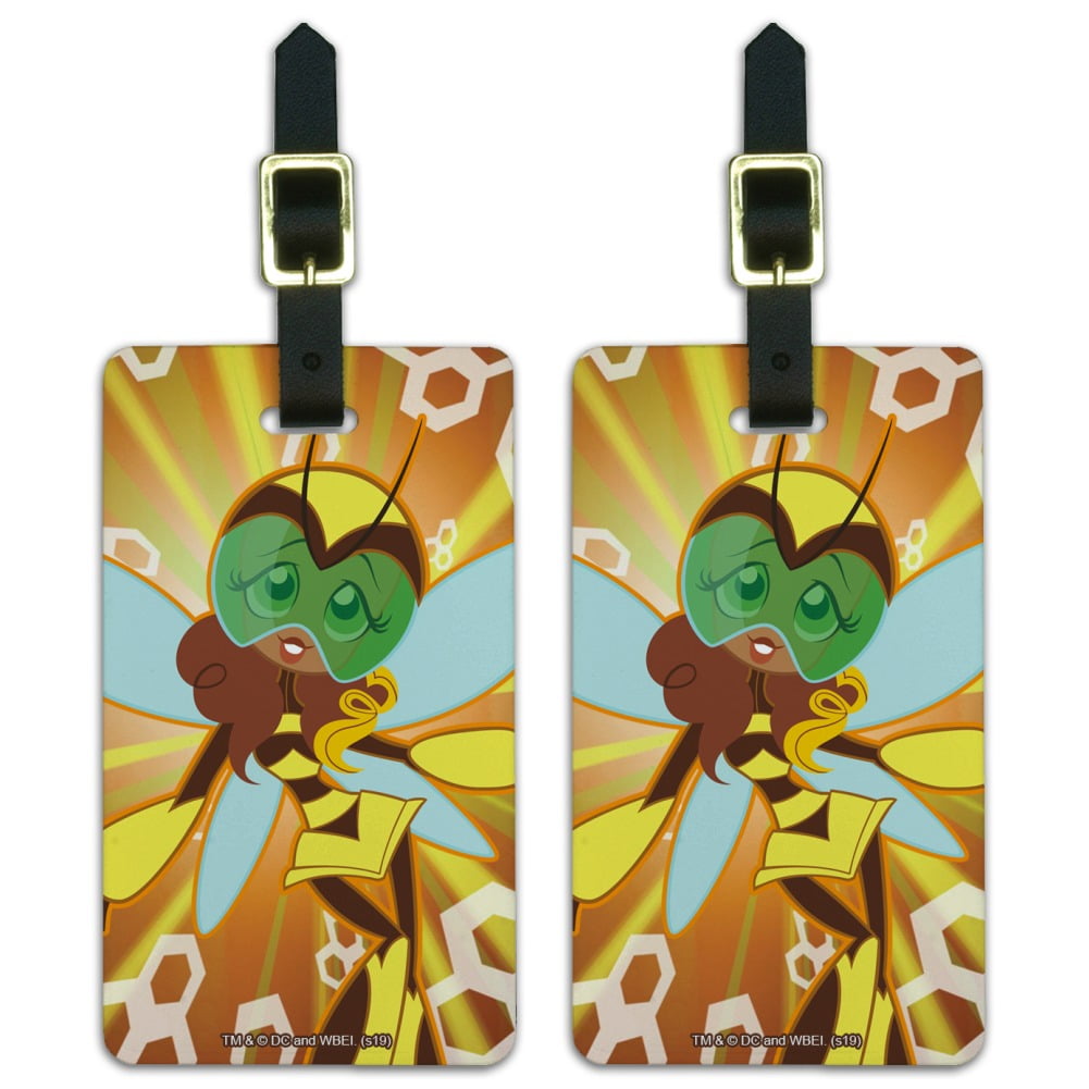 DC Super Hero Girls Bumblebee Luggage ID Tags Suitcase Carry-On Cards ...
