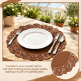 120 Pack Coffee Disposable Doilies 12 Inch Round Paper Placemats ...