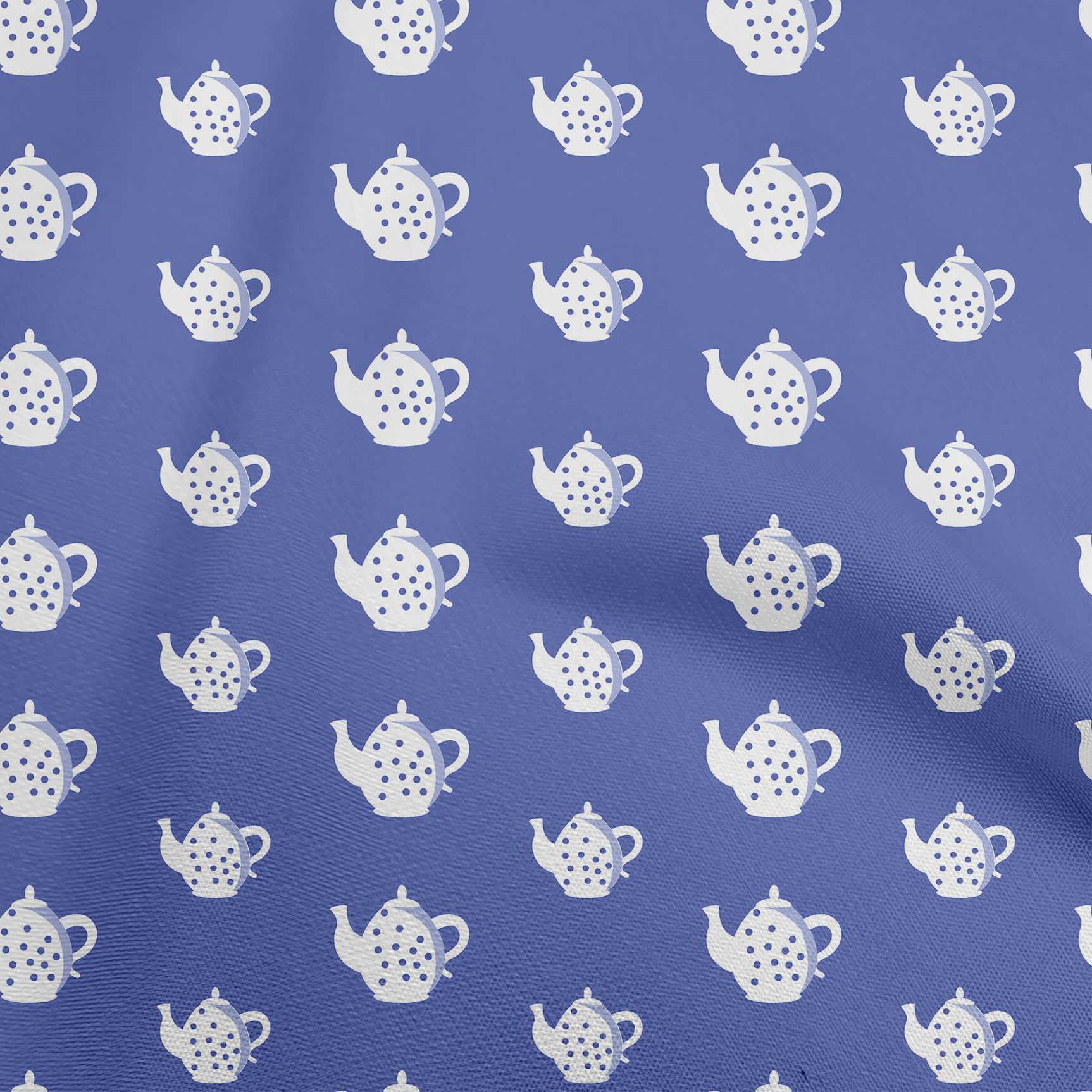 oneOone Cotton Silk Medium Purple Fabric Tea Kettle Sewing Craft ...