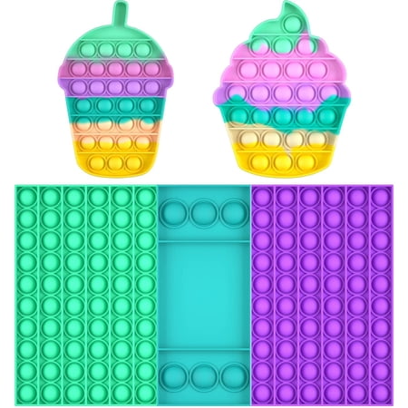 3 Packs Big Jumbo Pop Its It Fidget Giant Mega Push Bubble Popit Poppet ...