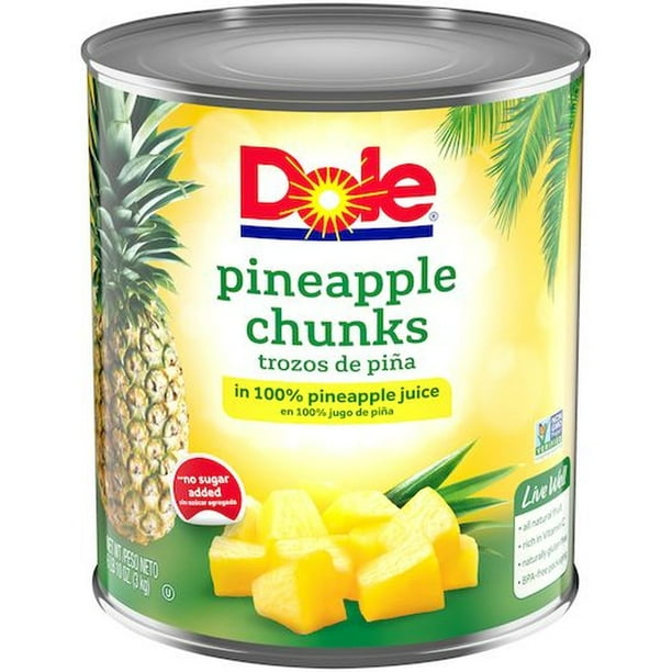 Dole Fancy Pineapple Chunk in Juice, 106 Ounce -- 6 per case. - Walmart.com