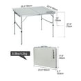 REDCAMP Foldable & Collapsible Aluminum Camping Table, 3 Feet ...