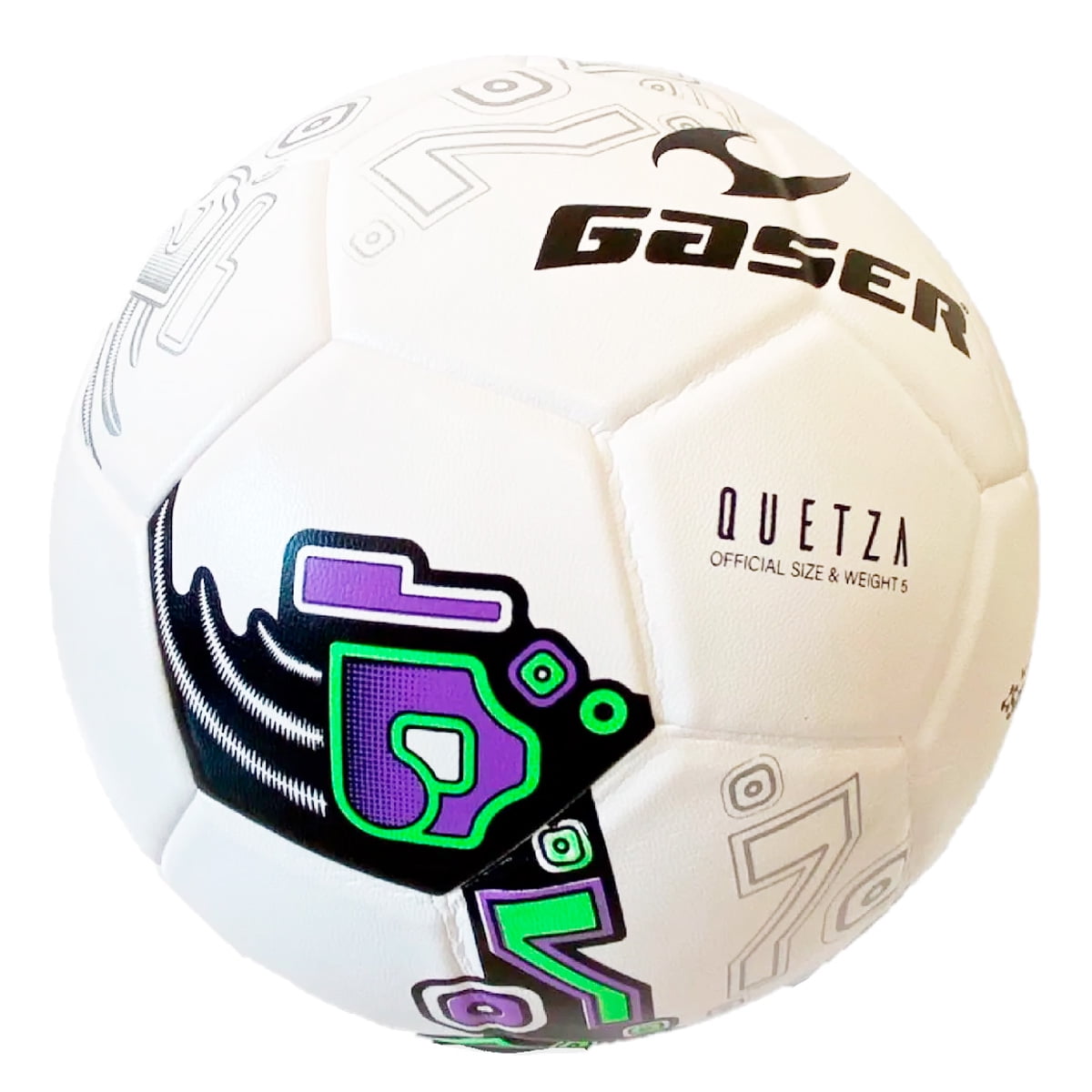 Balón Futbol Original Gaser Quetza No.5 Profesional Laminado Morado ...
