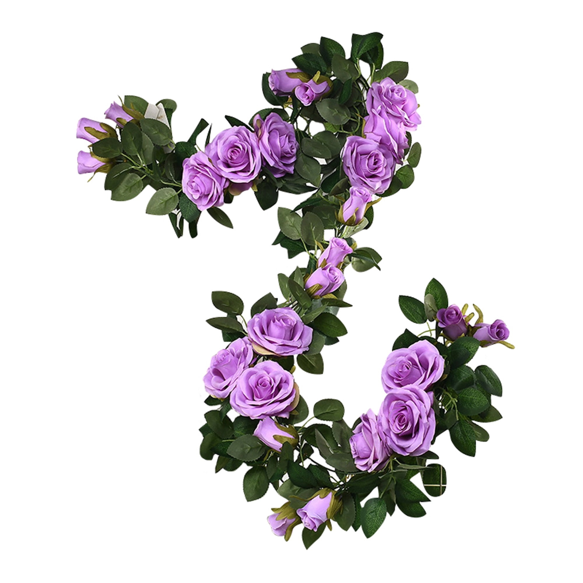 IMISSILLEB Artificial Rose Vine, 7.87 FT Hanging Fake Flower Garlands ...