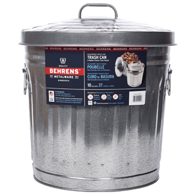 Galvanized Trash Cans