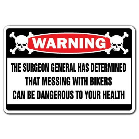 Messing with Bikers Warning Sign Biker bar Signs Cycles Gang Bike ...