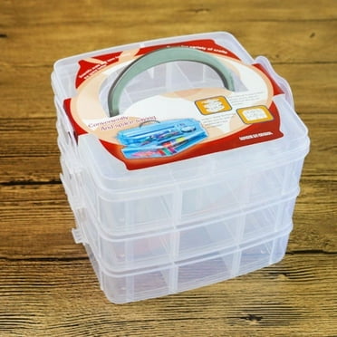 Super Stacker Divided Storage Box 5 Sections, 7.5" x 10.13" x 6.5 ...