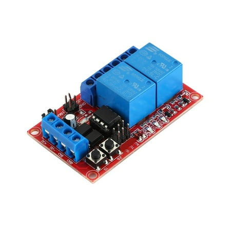 2 Channel Button Self-locking Interlock Three-selection-One Relay ...