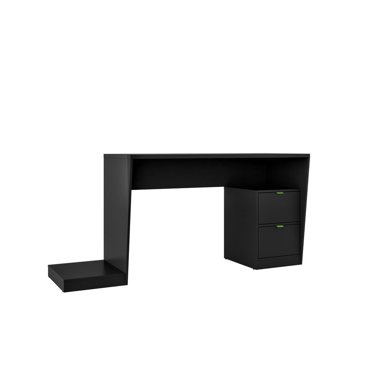 Altra Avalon L Desk, Cherry/Black - Walmart.com