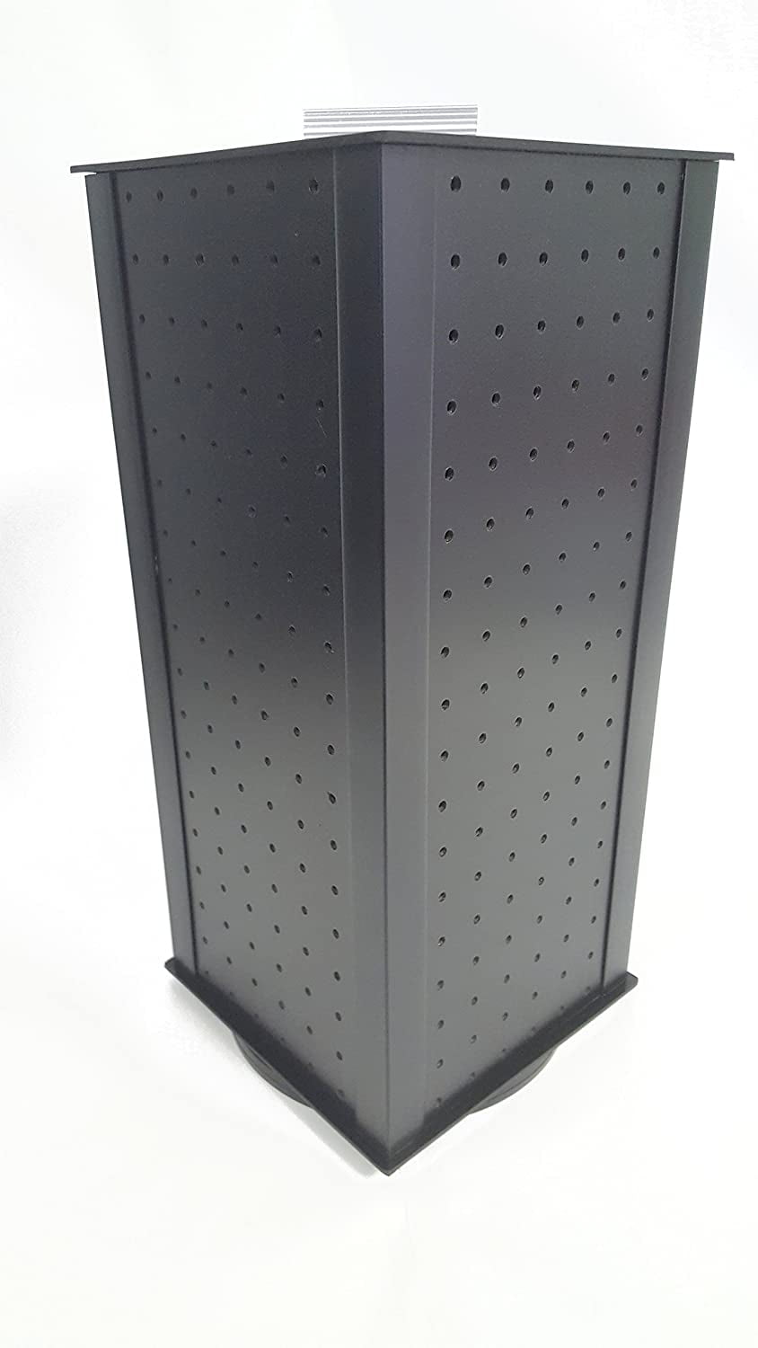 All Black 4-sided Revolving Pegboard Countertop Display, (19 x 8.5 ...