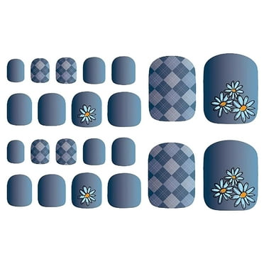 Herrnalise 22 Sheets Foot Nail Wraps Sticker Full Wraps Toenail Polish ...