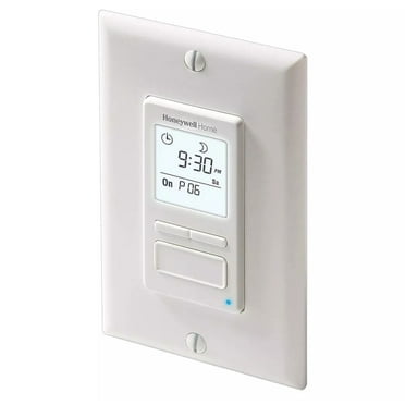 Honeywell Home RPLS740B1008 Econoswitch 7-Day Programmable Light Switch ...