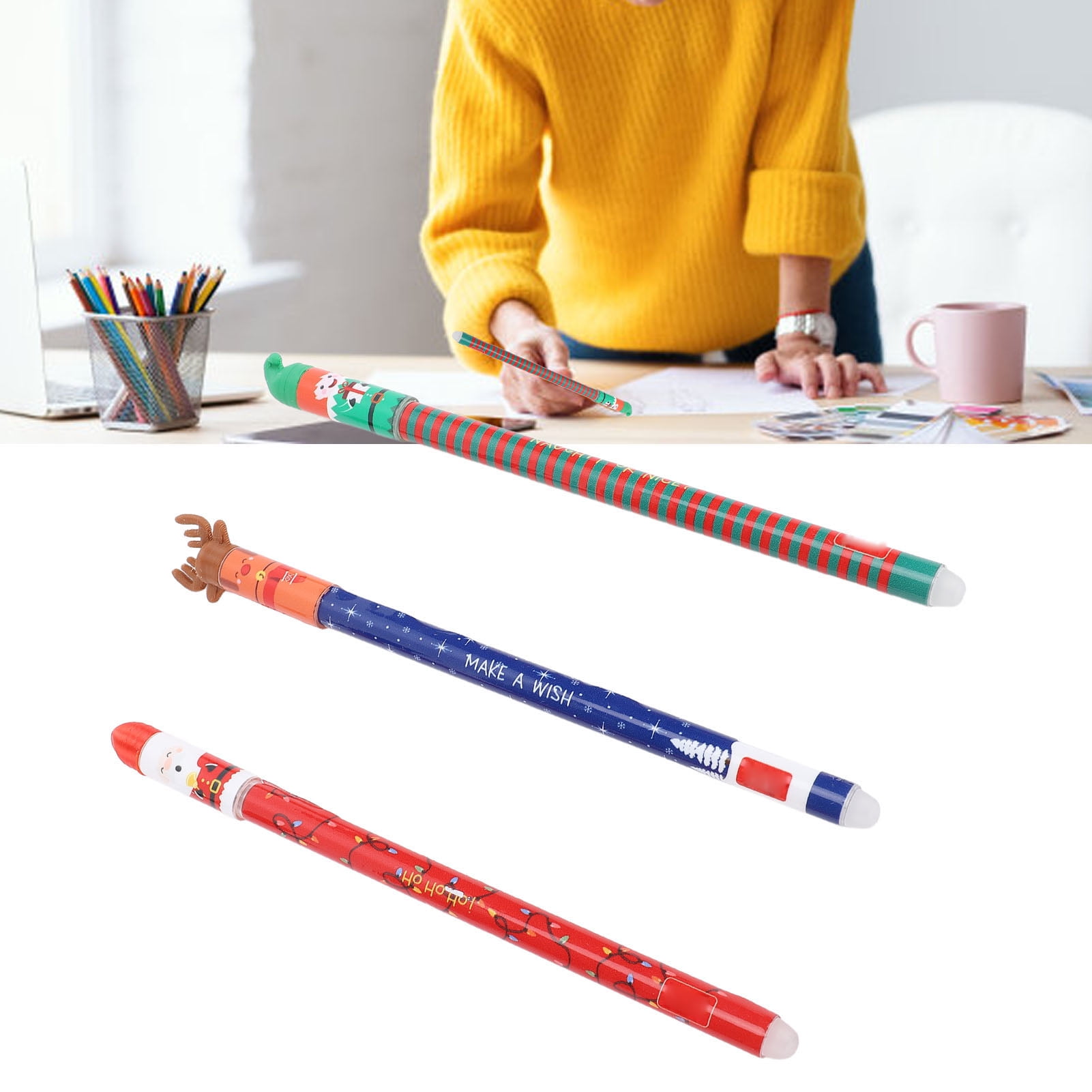 Click here for Mgaxyff Xmas Pen Set  3pcs Erasable Gel Pen Medium... prices