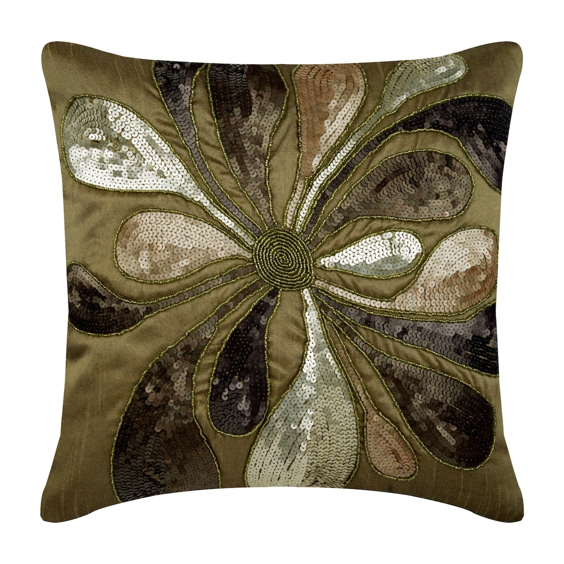 Euro Sham Pillow, Earthy Green Euro Pillow Covers 26x26 inch (65x65 cm ...
