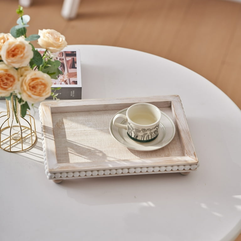 Serving Tray Distressed White