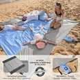 Beach Blanket Sandproof Water Resistant Extra Large Compact Travel Mat ...