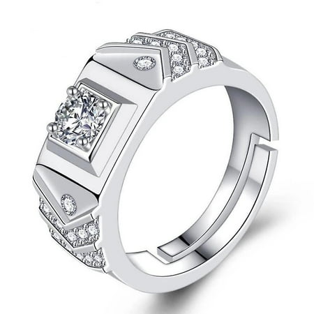 V Shaped Open Ring Men-silver- | Walmart Canada