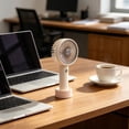 AuroraX Rechargeable Handheld Fan Light Mini USB Fan Quiet Motor 3 ...