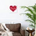 3drose, Red Heart of Love in Pattern Style, 15x15 Wall Clock - Walmart.com