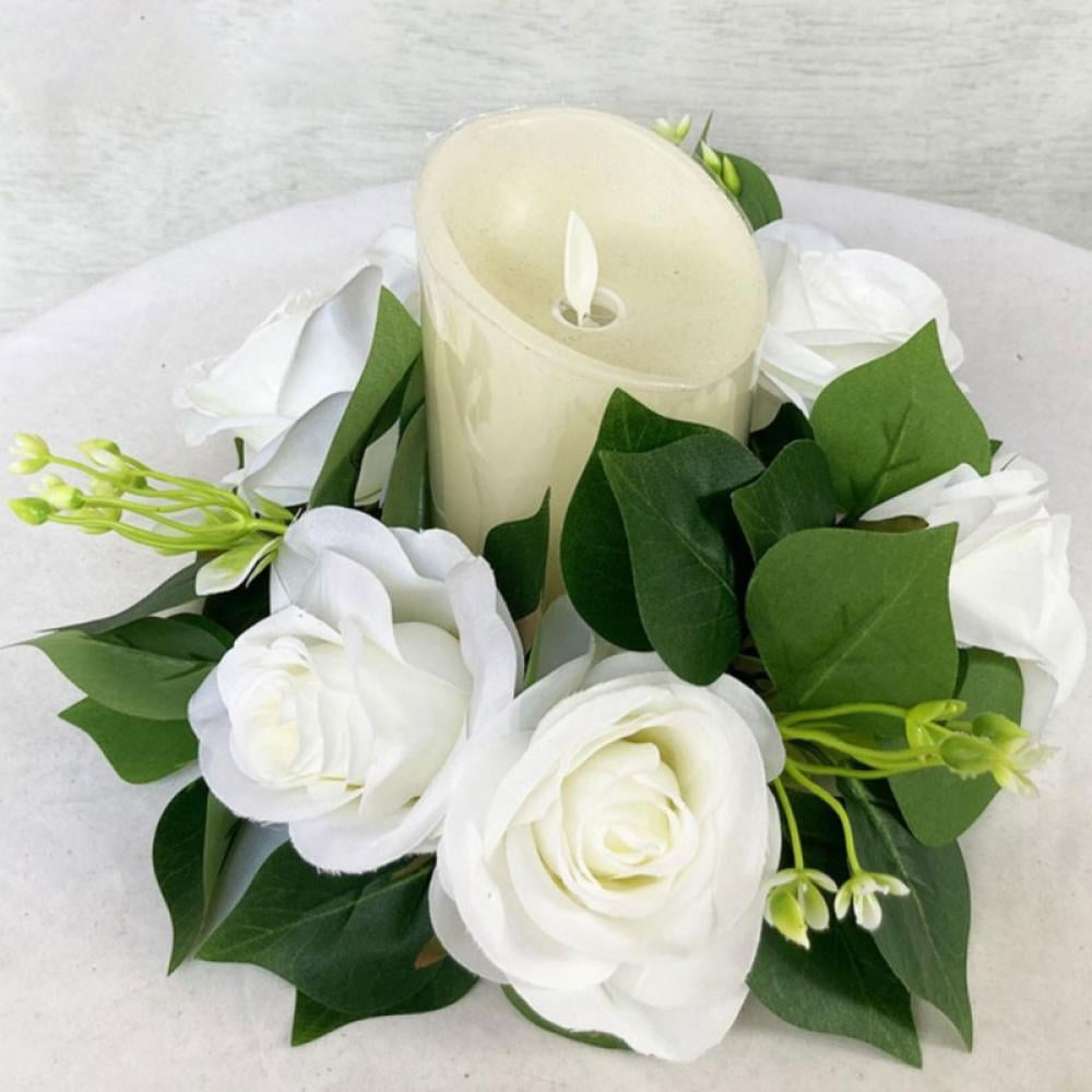 Candle Rings Tea Light Ring Small Candle Wreaths Candle Holder Table ...