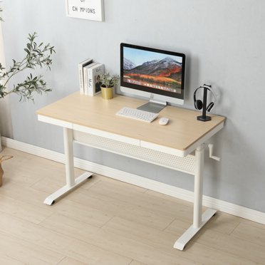 Victor High Rise Mobile Adjustable Standing Desk with Keyboard Tray ...