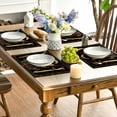 Black Poppy Moth Moon Placemats Set of 4, 12x18 Inch Floral Spring ...