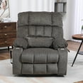 JUUXO Oversized Lay Flat Lift Recliner Chair with Cup Holders, Extra ...