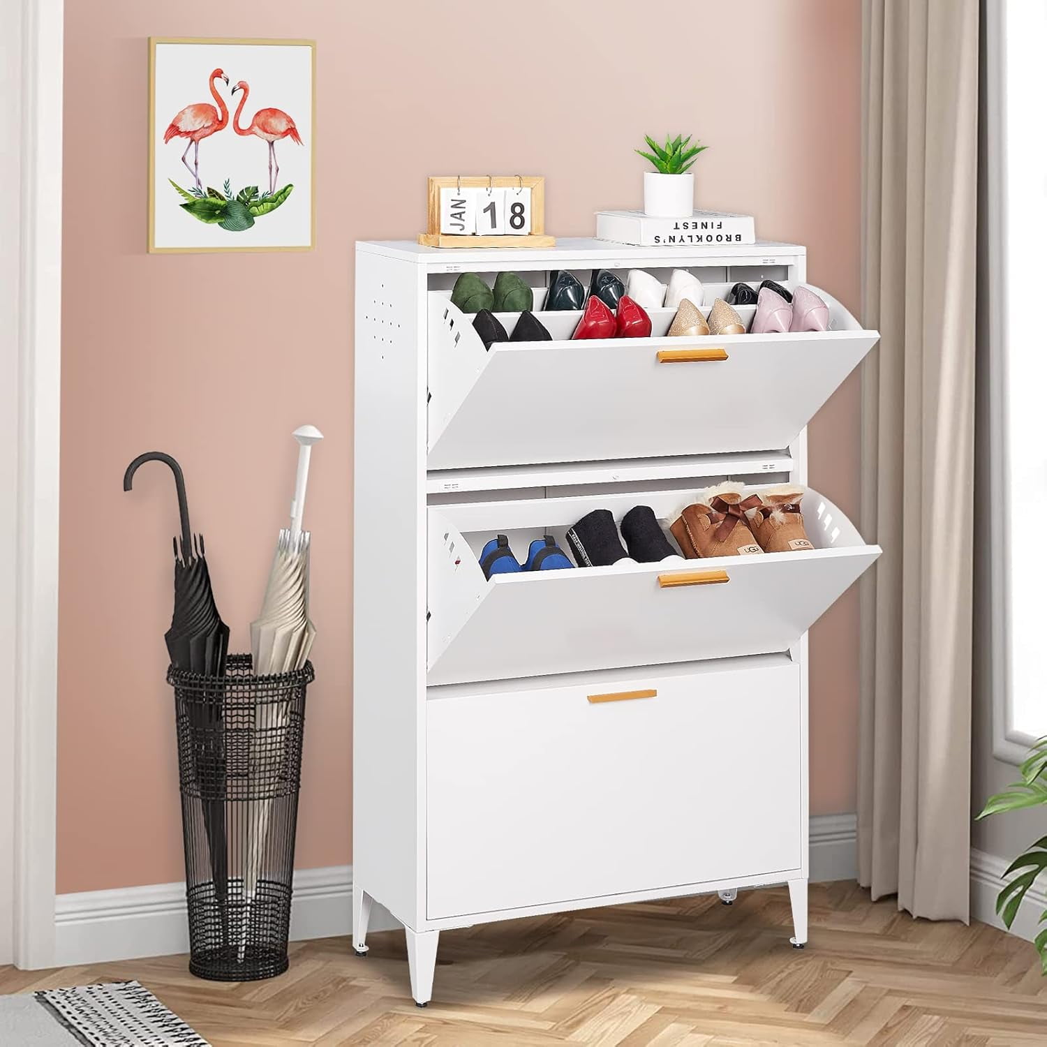 Click here for Omethey Shoe Cabinet For Entryway  Freestanding Sh... prices