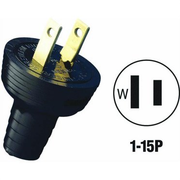 Leviton 4770-C Locking Plug, 15A, 277V, 2P3W - Walmart.com
