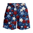 Bainana Mens Swim Trunks American Flag Patriotic Swim Shorts ...