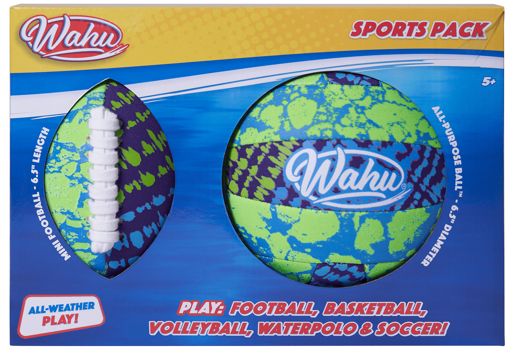 Wahu Mini Football & All-Purpose Ball Sports Pack A1 Multicolor - Pool ...