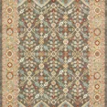 Mainstays Persian Border Medallion Loop Print Rust Brown Indoor Runner ...