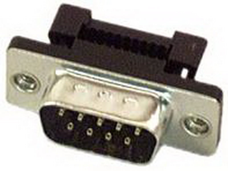 IEC DB09MC-TH DB09 Male Ribbon Connector with Threaded Tabs - Walmart.com