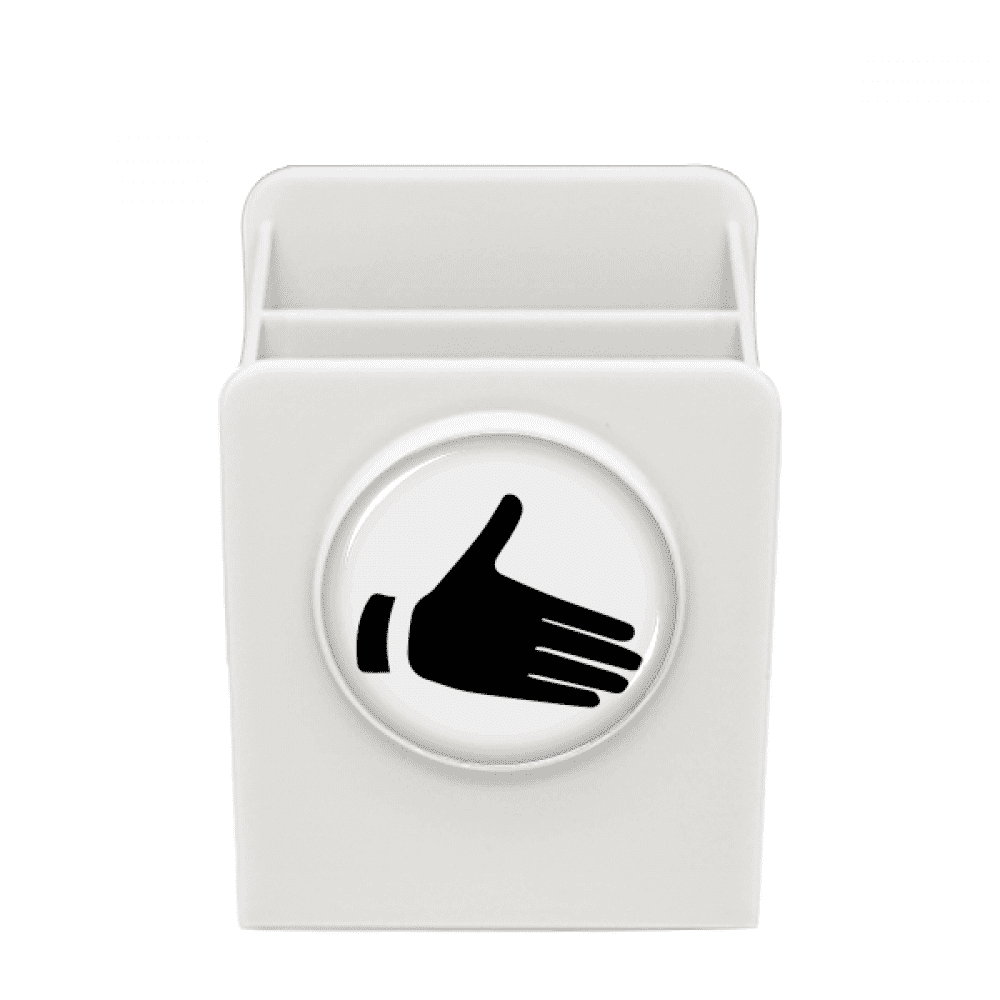 Reach Out Gesture Outline Pattern Desk Pencil Holder Cup Pen Organizer ...