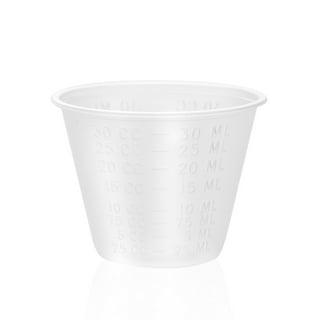 Medline Non-Sterile Graduated Plastic Medicine Cups, Drams, 1 Oz, Clear ...