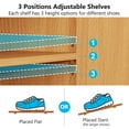 Tribesigns Shoe Cabinet with Doors, 5-Tier Shoe Storage Cabinet with ...