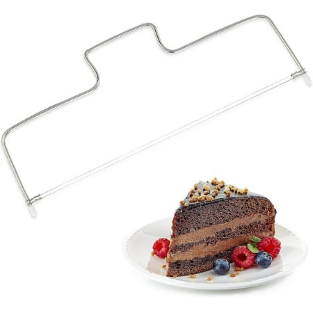 Cake Cutter With 2 Stainless Steel Wires - Cake Base Cutting Aid Easy ...