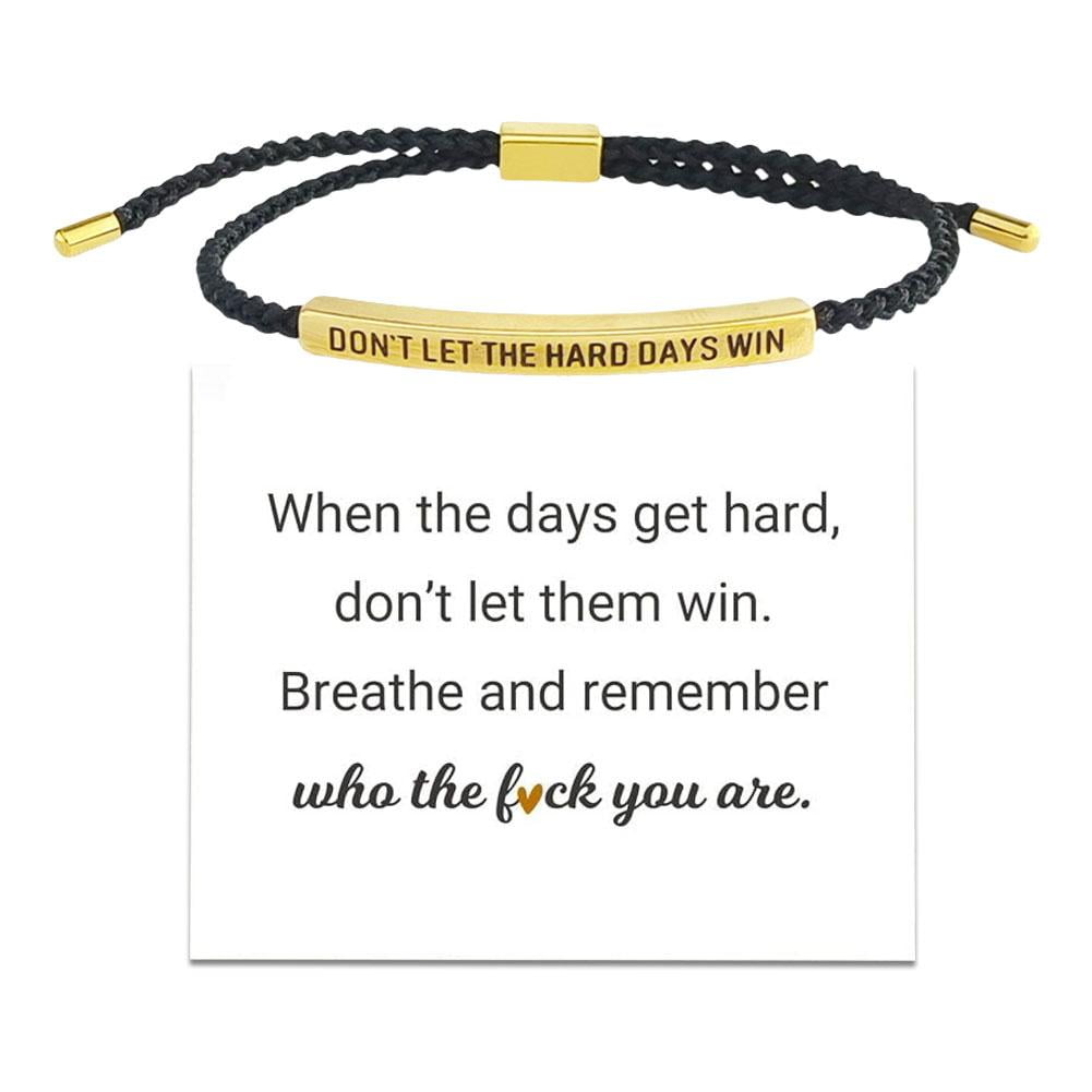 Click here for Unbranded Dont Let The Hard Days Win Bracelet For... prices