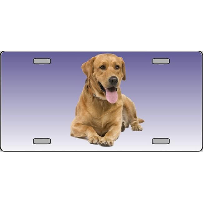 Yellow Labrador Retriever Dog Pet Novelty License Plates- Full Color ...