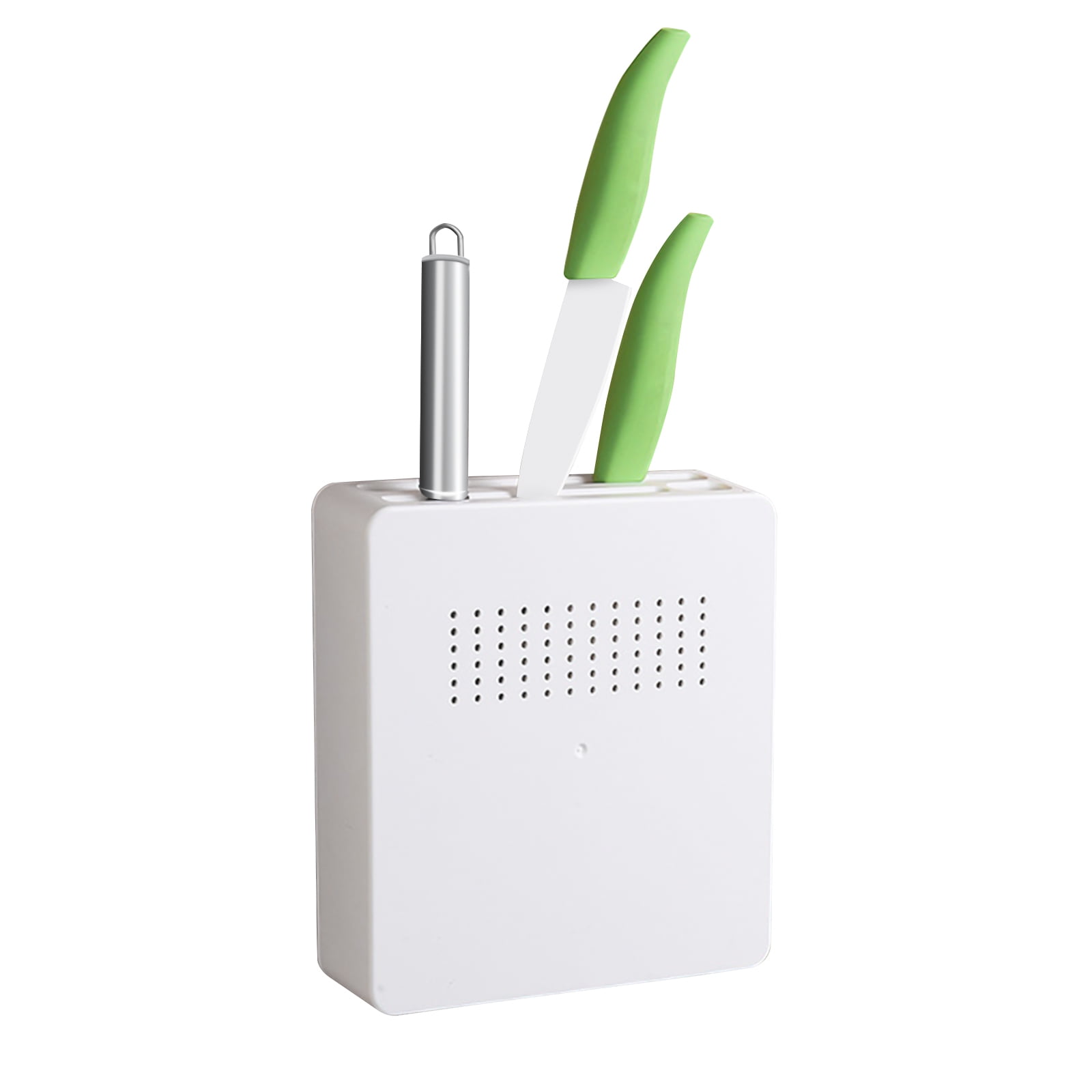 Twoworld Wall-Mounted Adhesive Knife Storage Box Knife Holder for ...